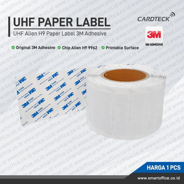 Jual UHF Paper Label Alien H9 UHF H9962 Printable Label Long Range RFID ...