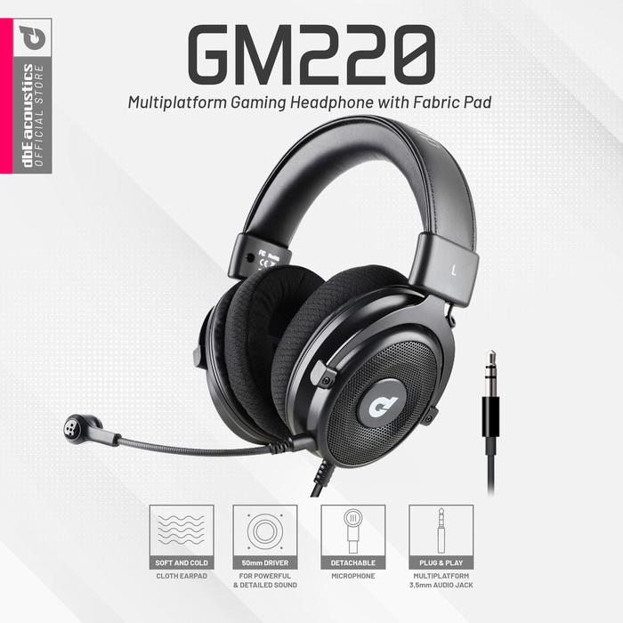 Jual dbE GM220 3.5mm Multiplatform Gaming Headphone dengan Fabric Pad ...