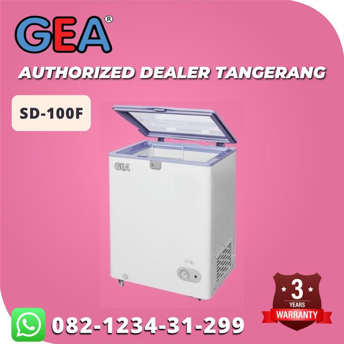 Jual FREEZER LIFT UP GLASS GEA SD 100F FREEZER ES KRIM 100 LITER ...