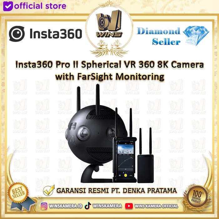Promo Insta360 Pro II Spherical VR 360 8K Camera with FarSight Monitoring Cicil 0% 3x - Jakarta ...