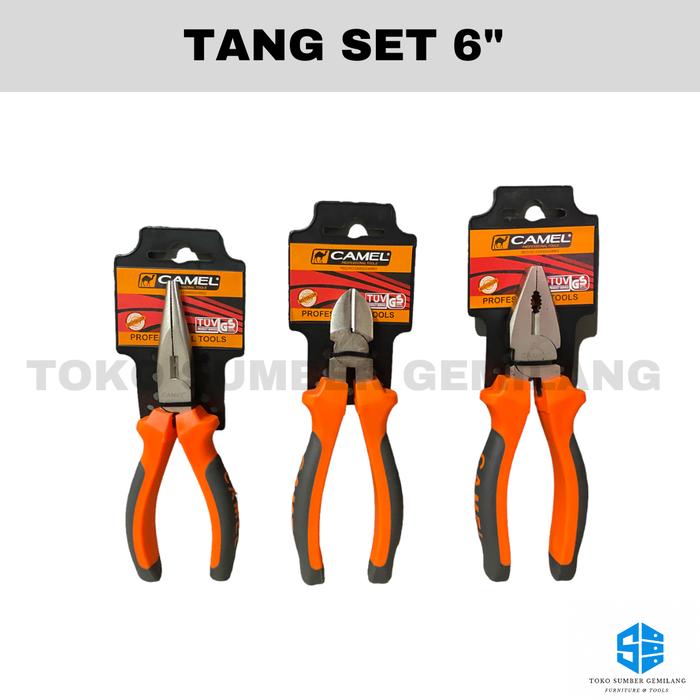 Jual Tang Set 6" Camel / Tang Potong / Tang Lancip / Tang Kombinasi ...