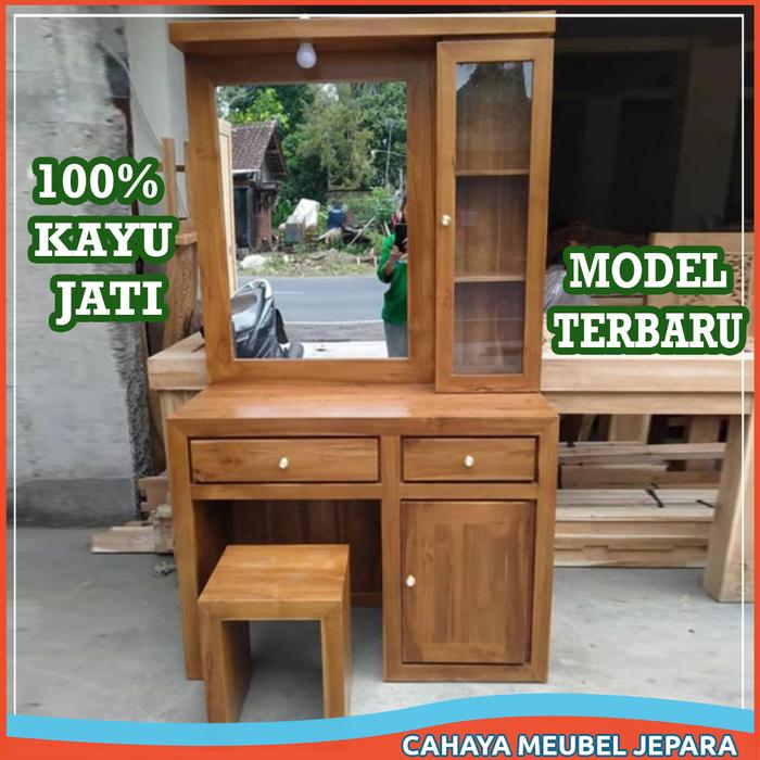 Jual meja rias minimalis modern kayu jati harga murah terbaru terlaris ...