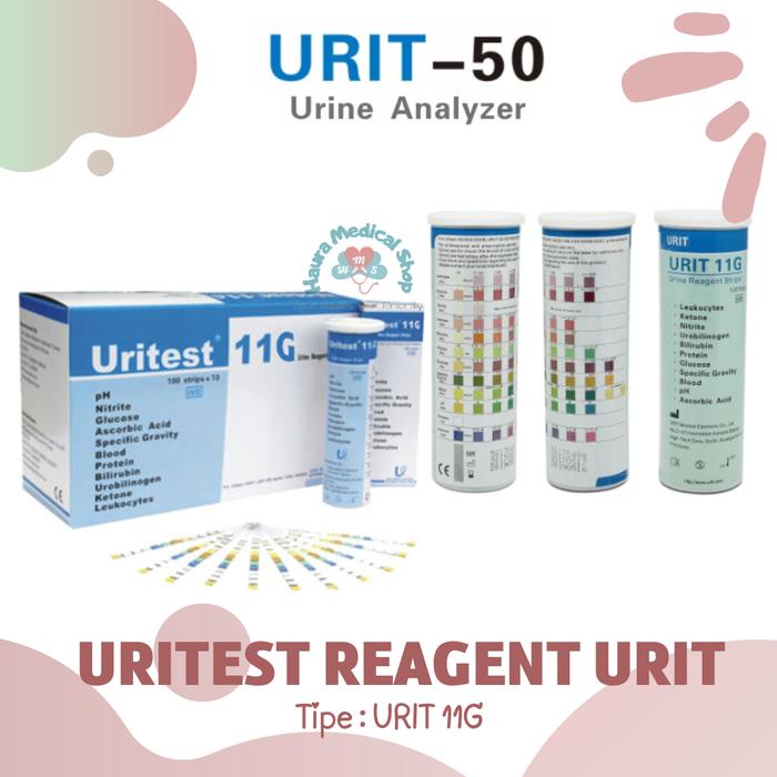 Jual Urine Reagent Strip Urit 11G / 11 G Urit 50 - Haura Medical Shop ...
