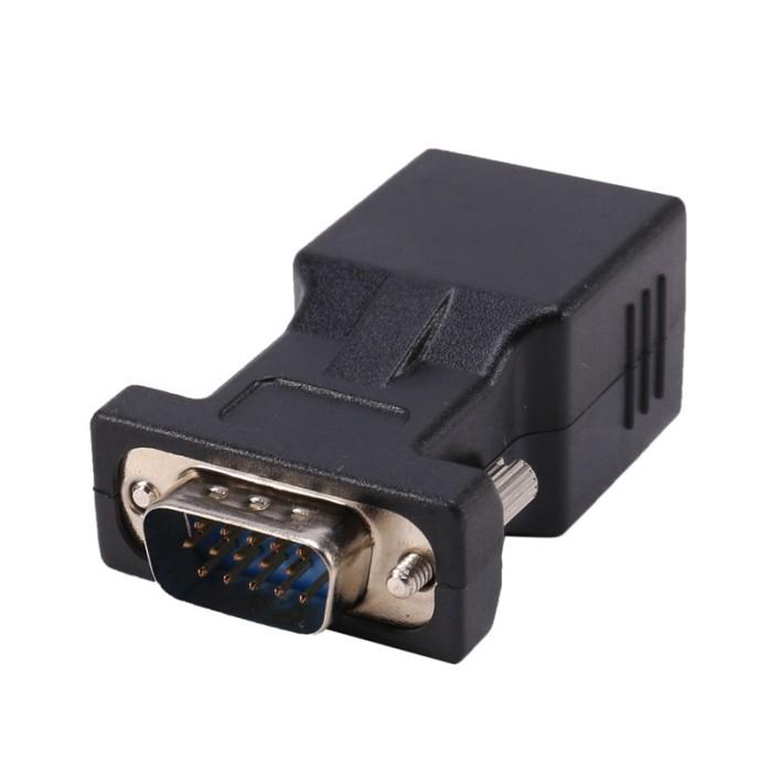 Jual EXTENDER ADAPTER VGA MALE TO LAN RJ45 VGA TO LAN HIGH QUALITY ...