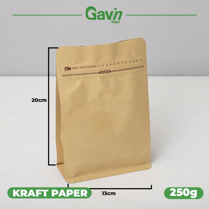 Jual Coffee Standing Pouch 250 gram - Coffee Bean Bag 250g Packaging ...