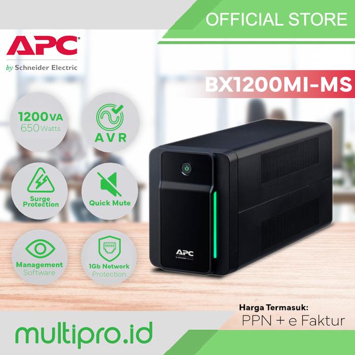 Promo UPS APC Back UPS BX 1200VA 650W BX1200MI-MS Cicil 0% 3x - Jakarta ...
