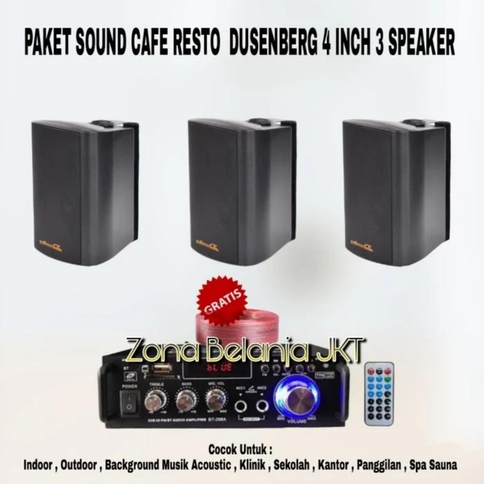 Jual PAKET SOUND SYSTEM CAFE DAN RESTO SPEAKER MINIMALIS FULL SET SOUND ...