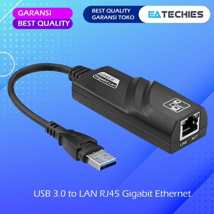 Jual USB 3.0 to LAN RJ45 GIGABIT ETHERNET ADAPTER CONVERTER - Kota ...