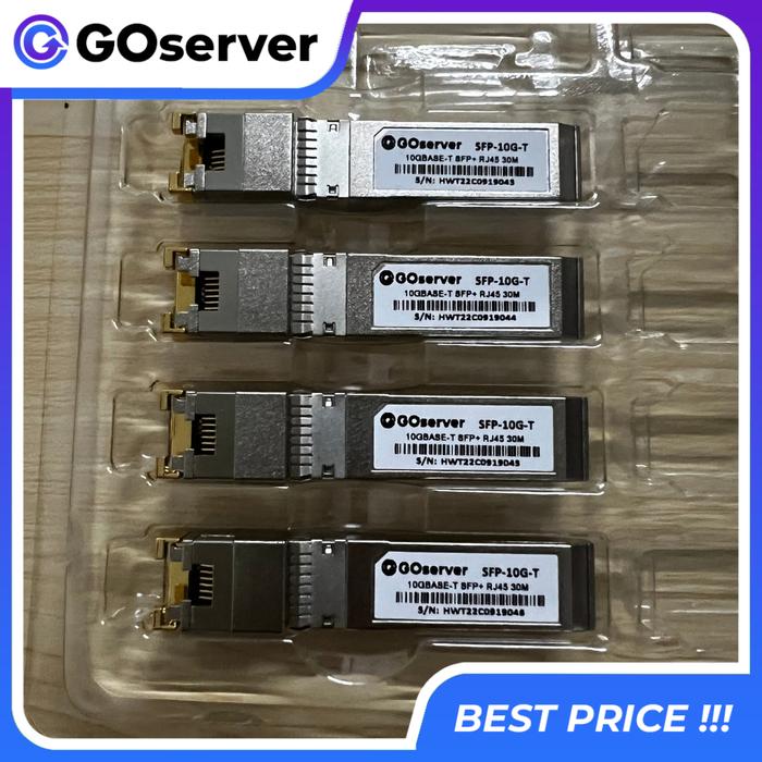 Jual 10G BASE-T Copper SFP+ RJ45 30meter - Compatible Any Brand - Kota ...