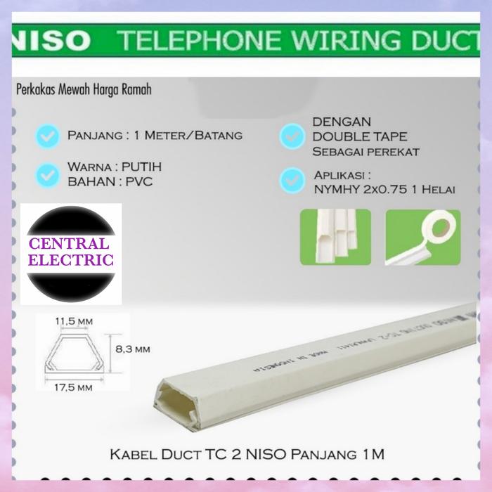 Jual cable duct/kabel duct/pelindung kabel tc2 - Kota Malang - Central Electric Toko | Tokopedia