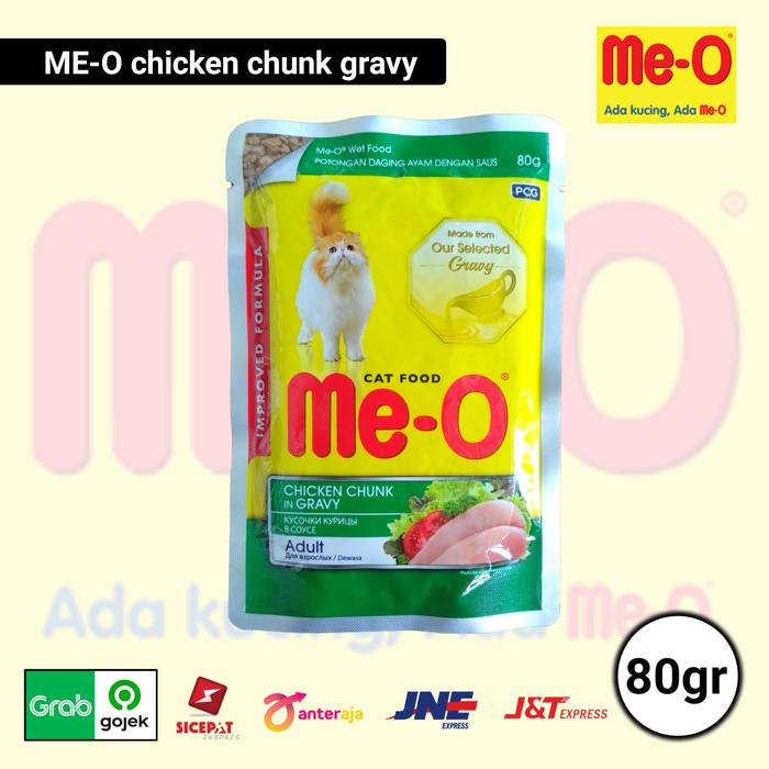 Jual Meo Makanan kucing Basah Cat Food Pouch Wetfood Me-O Sachet 80 ...