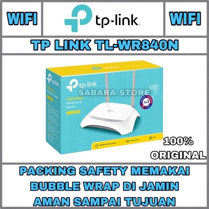 Jual TPLink TL-WR840N 300MBps Wireless Router 2 antena wifi TL WR 840N ...