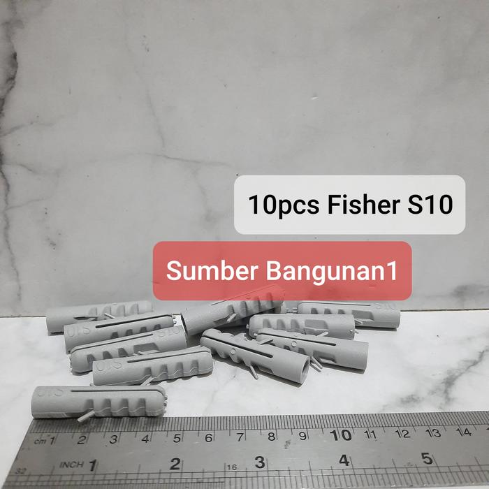 Jual Fisher S10 (10pcs) karet tanam sekrup penahan skrup tembok 10mm - Kab. Bekasi - Sumber ...