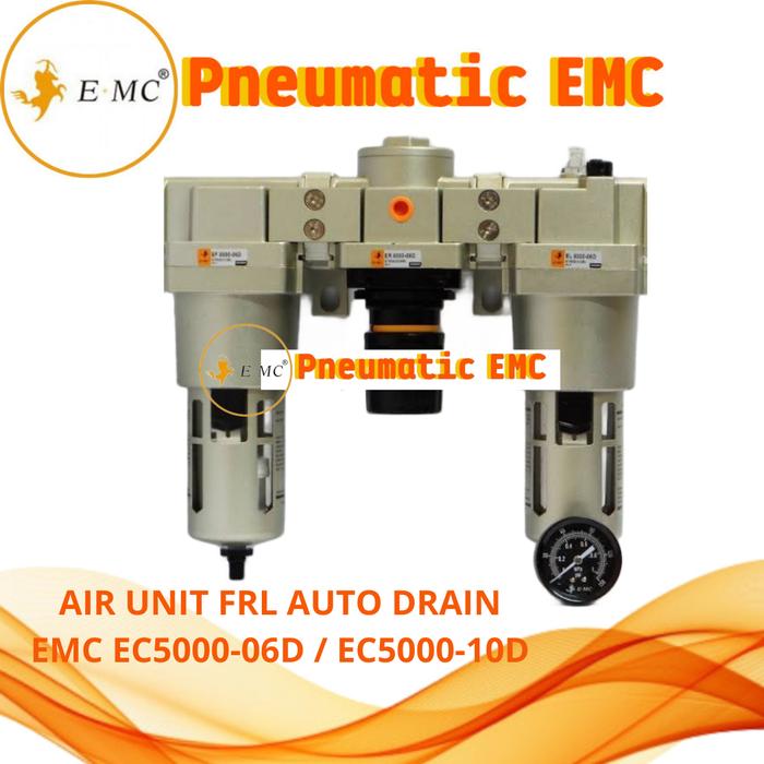 Jual Air Unit FRL EC5000-06D / EC5000-10D Auto Drain Pneumatic EMC ...