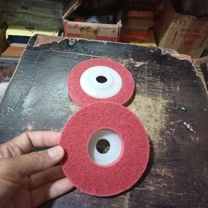 Jual mata gerinda poles besi stainless 4"inchi merah - Kota Bandung ...