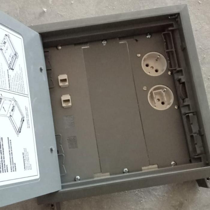 Jual Ais Omega service Outlet Box listrik isi 2 Power+ 2 data cat6 ...