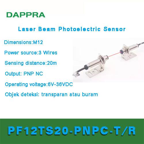 Jual M12 20M PNP NC DC Laser infrared beam photoelectric sensor OC66 ...