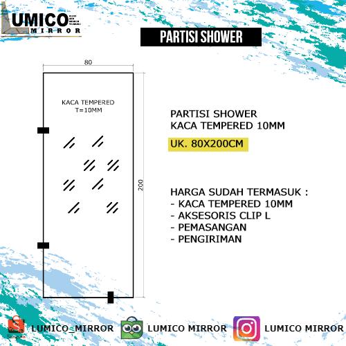 Jual SEKAT PARTISI SHOWER KAMAR MANDI KACA TEMPERED 10MM - Jakarta ...