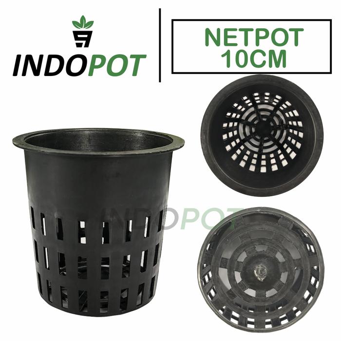 Jual Pot Hidroponik 10 cm netpot Hitam Hidroponik Pot Anggrek 10cm ...