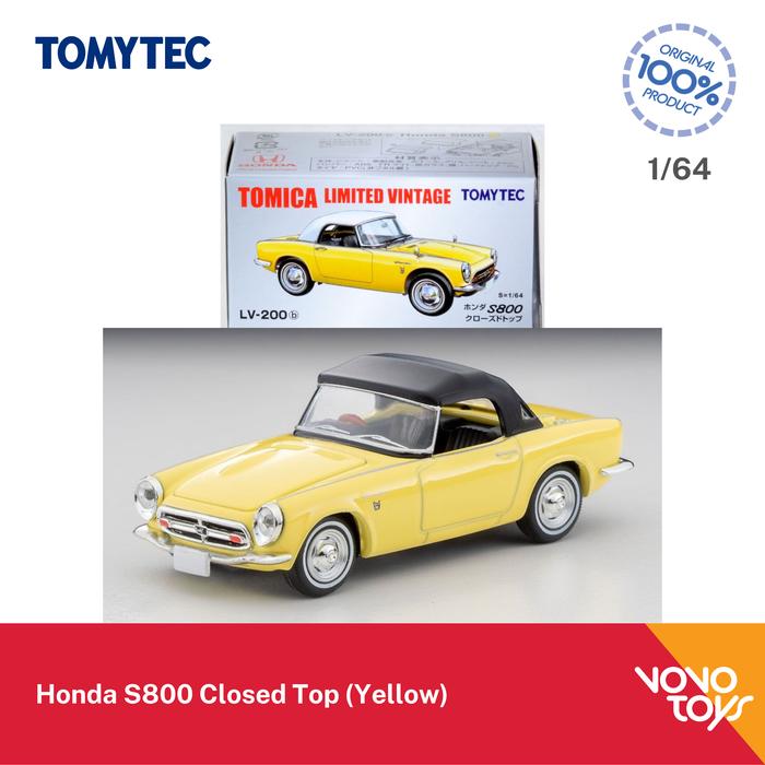 Jual Tomica Limited Vintage TLV-200b Honda S800 Closed Top Yellow Tomytec - Jakarta Pusat - Vovo ...
