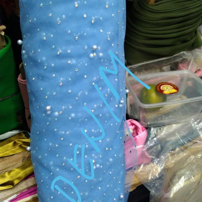 Jual kain tile mutiara meteran bidang 150 cm(HARGA PER 0,5 METER ...