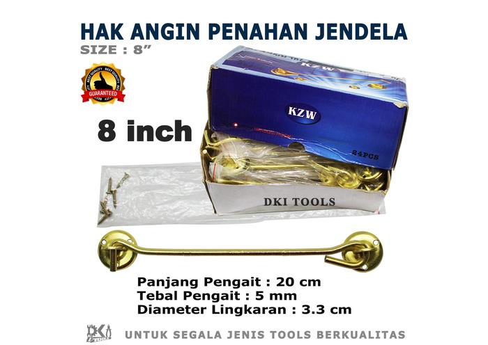 Jual Hak Angin Cantolan Penahan Pengait Jendela 8" inch Window Hook ...