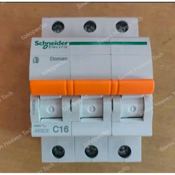 Jual SCHNEIDER MCB DOMAE 3P 16A 3 PHASE 16 AMPERE SNI - Kota Surabaya - 7th Heaven Shop_NEW ...