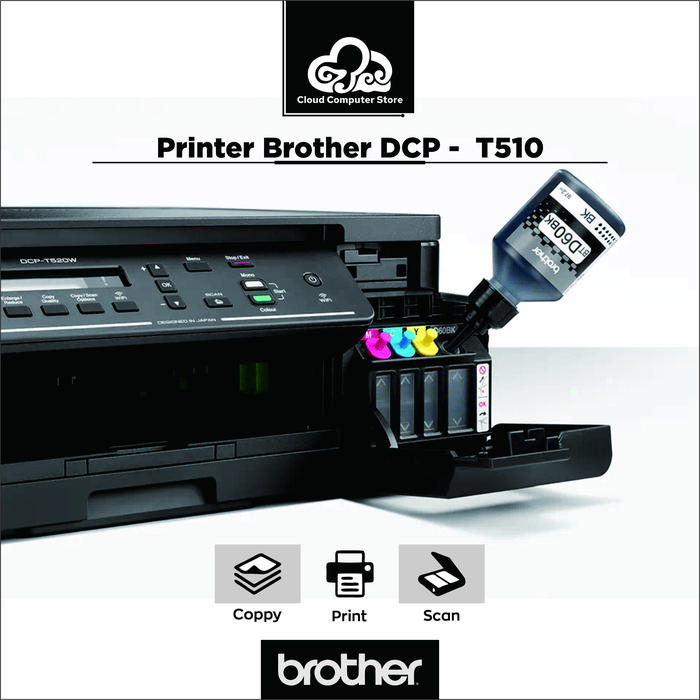 Jual Brother Printer Wireless DCP-T510W Print/Scan/Copy - Kota Cirebon ...