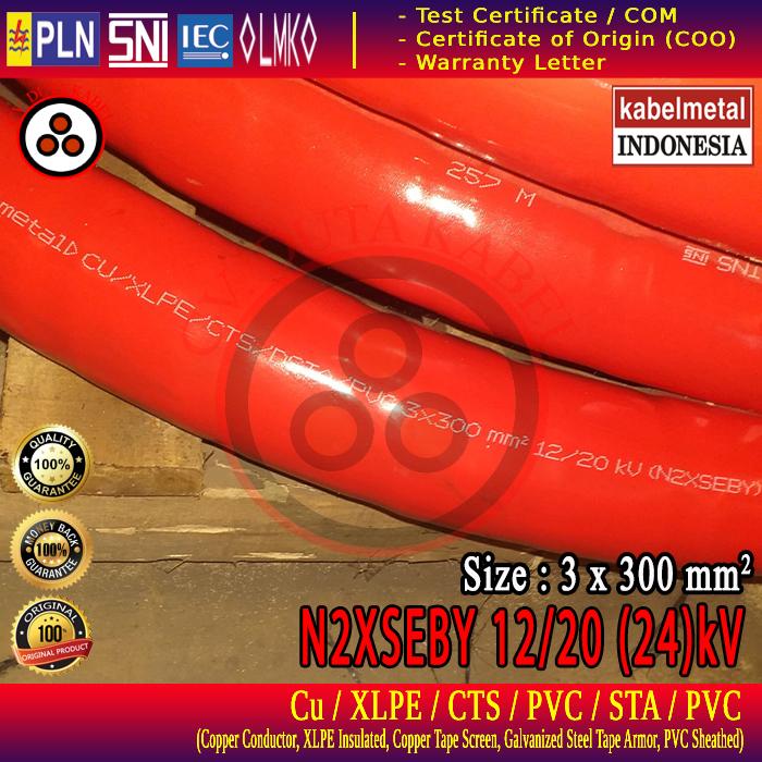 Jual Kabel N2XSEBY 3x300 mm2 20kV METAL (KMI) /3x300 mm/3 x 300 mm mm2 - Kab. Bekasi - CV. DUTA ...