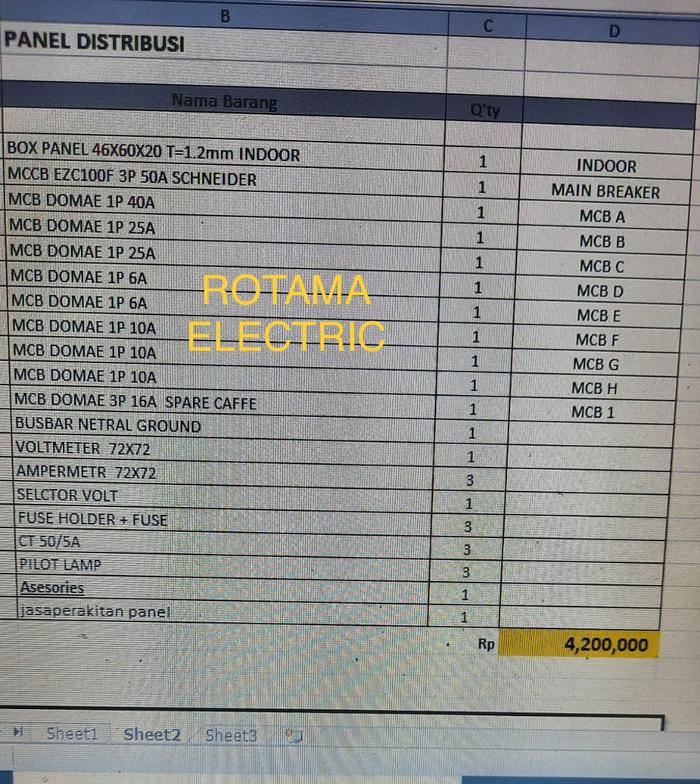 Jual PANEL DISTRIBUSI 3 PHASE PANEL LISTRIK PANEL DISTRIBUSI 3PHASE ...