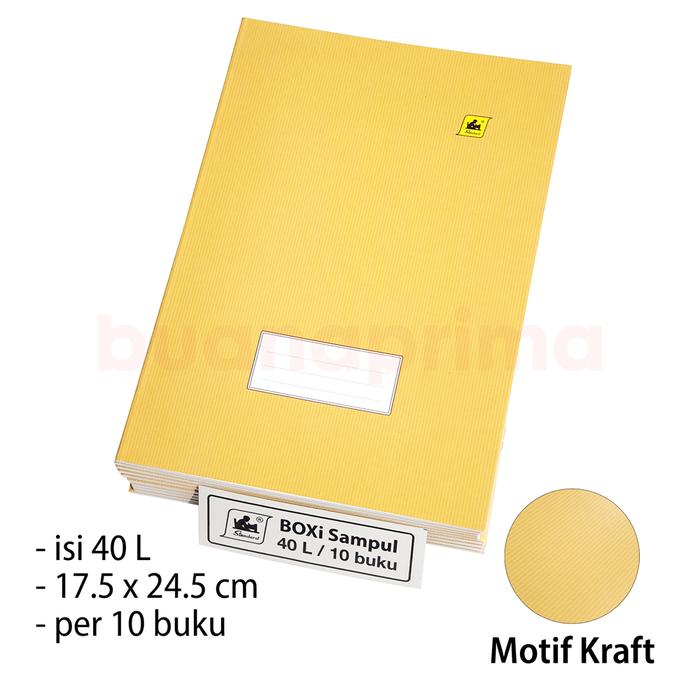 Jual Buku Tulis Boxy Standard 40 50 70 Lembar Kraft Isi 10 Notebook ...