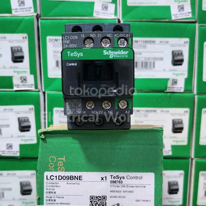 Jual Contactor / kontaktor LC1D09BNE 24-60VAC/DC New Generasi Original ...