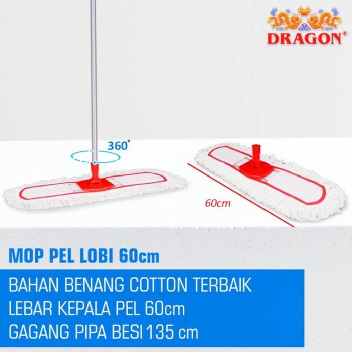 Jual Pel Lobby Dragon 60 cm Sapu Debu Pel Lantai Dorong Praktis - Kota ...