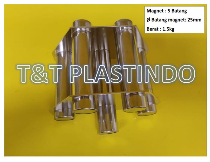 Jual MAGNET FOR HOPPER DRYER / MAGNET SEPARATOR (3, 5, 7, 9, 11 BATANG ...