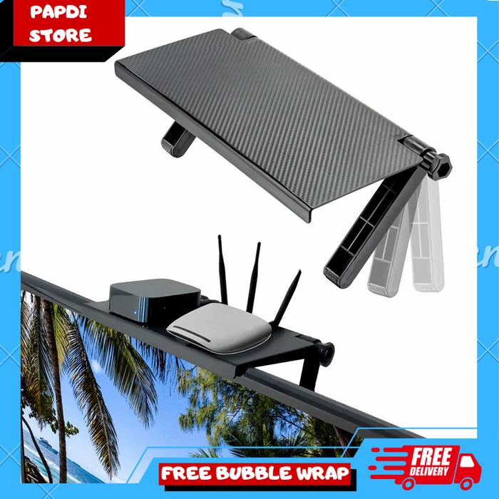 Promo Rak Gantung Remot TV Tatakan Router Atas Monitor Tv Top Shelf ...