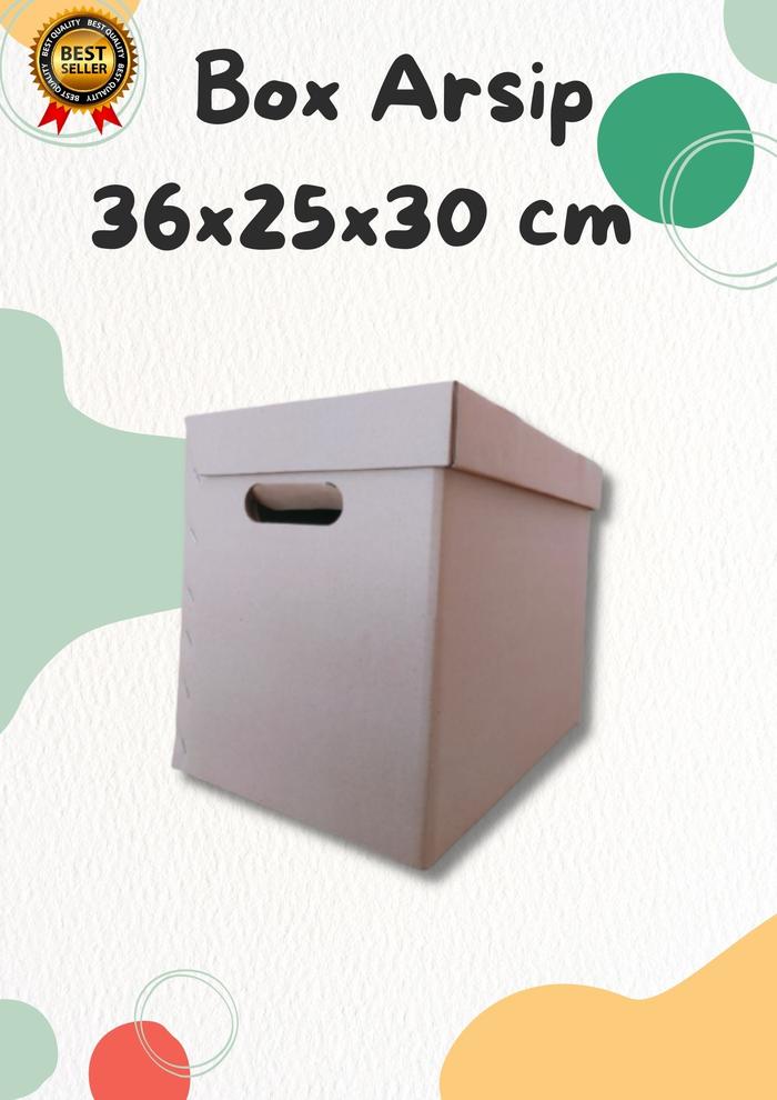 Jual Dus Arsip File Dokumen ukuran 36x25x30cm/ Box File Polos kardus ...