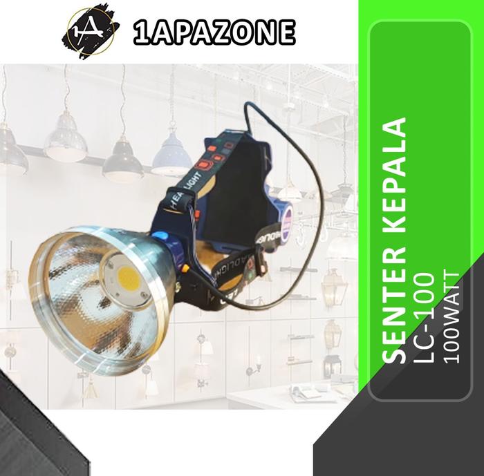 Jual SENTER KEPALA 100WATT COB LED DENGAN 3 WARNA CAHAYA LC-100 KAWACHI ...