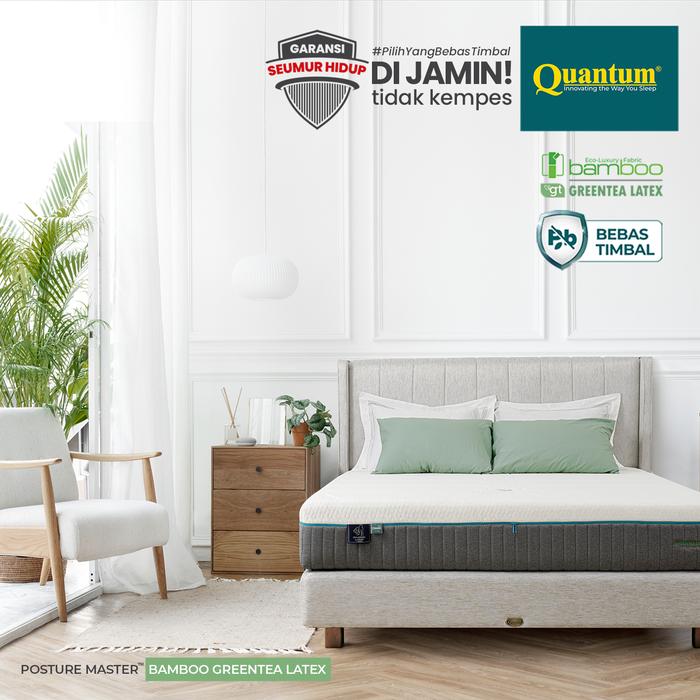 Promo Kasur Orthopedic Quantum Posture Master Bamboo Greentea Latex ...