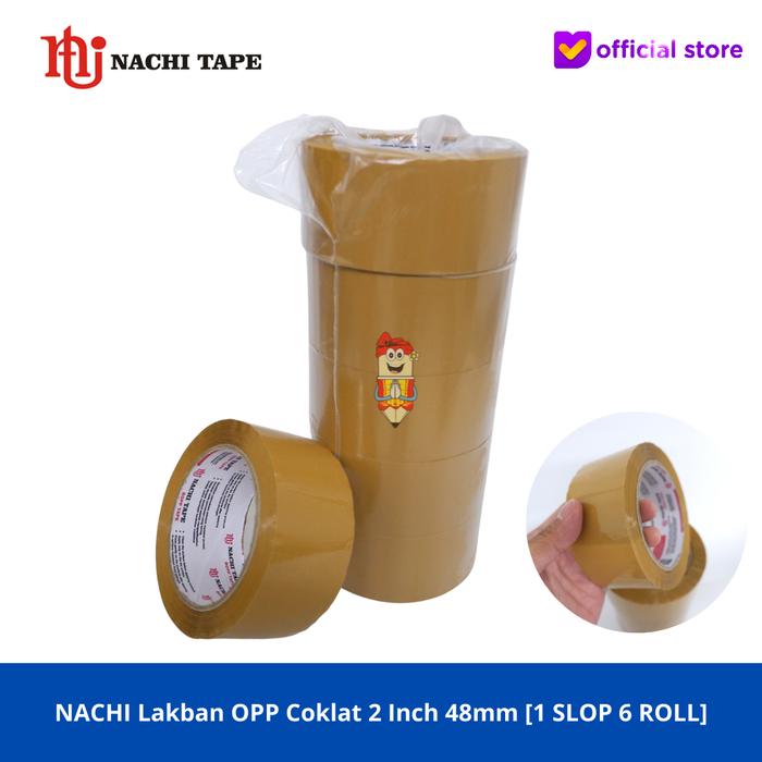 Promo NACHI Lakban OPP Coklat 2 Inch 48mm [1 SLOP 6 ROLL] - Kota Denpasar - Bali Stationery ...