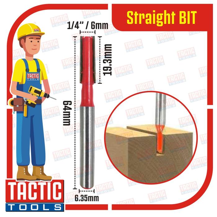 Jual Mata Bor Profil Kayu Lurus 6mm Straight Bit Router - Kota Medan ...