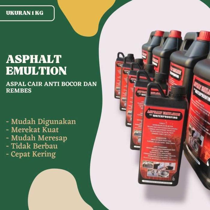 Jual Waterproofing Aspal 1 Kg Lem Penambal Kolam Ikan Bocor Cat Anti ...