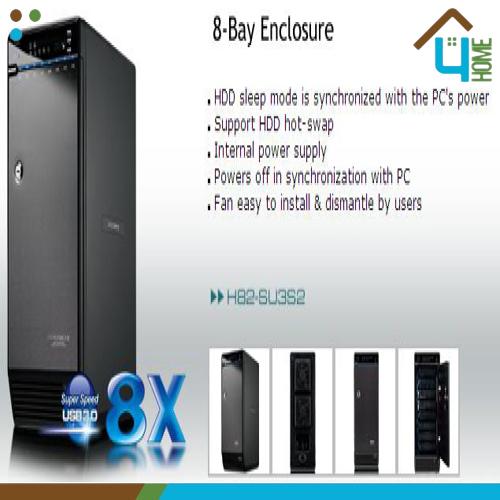 Jual Probox H82 series 8x Bay HDD Exteenal Enclosure Up To 64TB Not ...