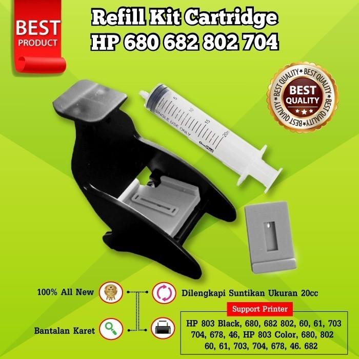 Jual Refill Kit 682 680 Tollkit Penyedot Tinta Cartridge 803 GT51 GT52 ...