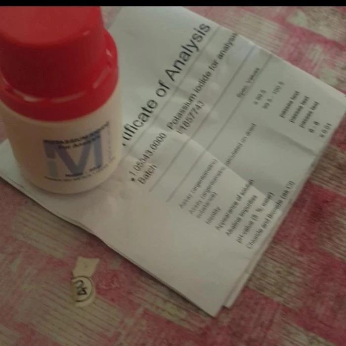 Jual Pottasium iodide 50gr / Kalium iodida / Kalium iodid 99,7% - Kota ...