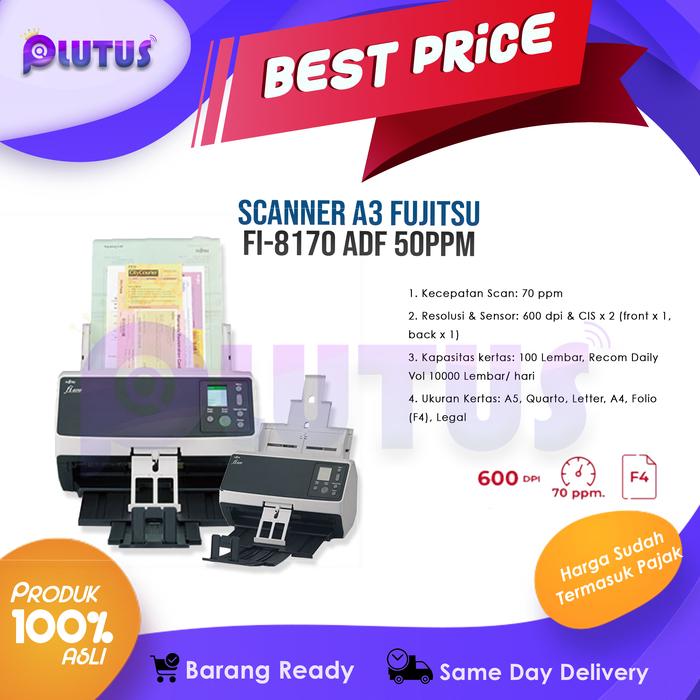 Jual Scanner Ricoh Fi-8170 ADF - A4 70ppm - Original Garansi Resmi ...