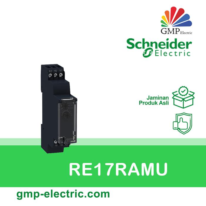 Jual RE17RAMU Timer Schneider 1s..100h,8A 1CO 24VDC/24...240VAC ...