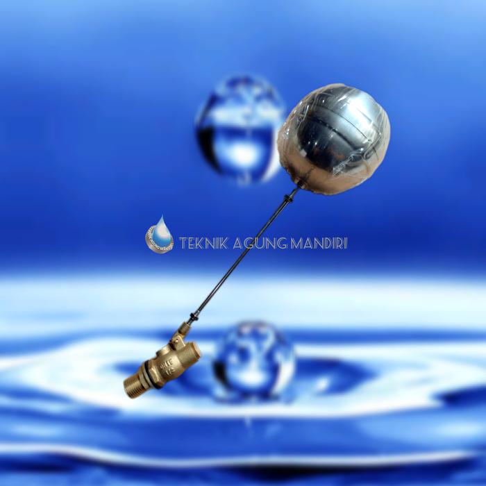 Jual Pelampung Toren/Floating Valve 1/2" inch Kuningan Bola Stainless ...