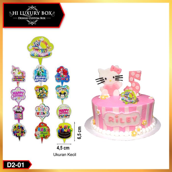 Jual Cake Topper Kertas|Topper Kue Motif|Topper Cupcake|Topper Karakter ...