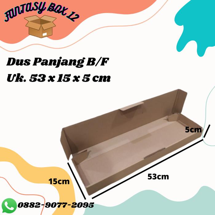 Jual Kardus/Dus/Box Diecut Persegi Panjang Keyboard/Kue Uk.53x15x5cm ...