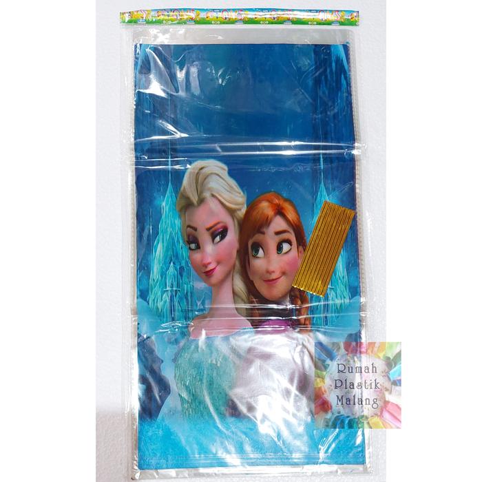 Jual plastik snack 25x50 ulang tahun frozen elsa anna jumbo besar big ...